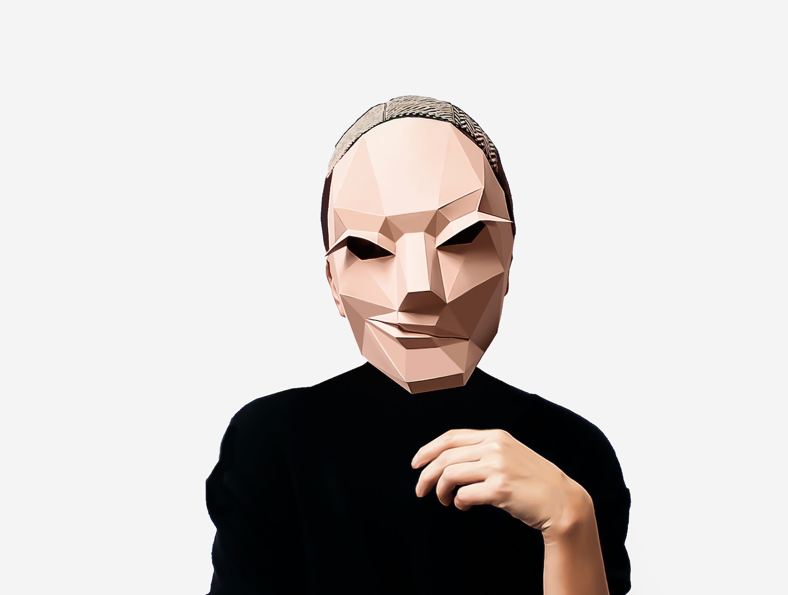 Diva Mask Grinning Human Face Mask Halloween Mask - Etsy