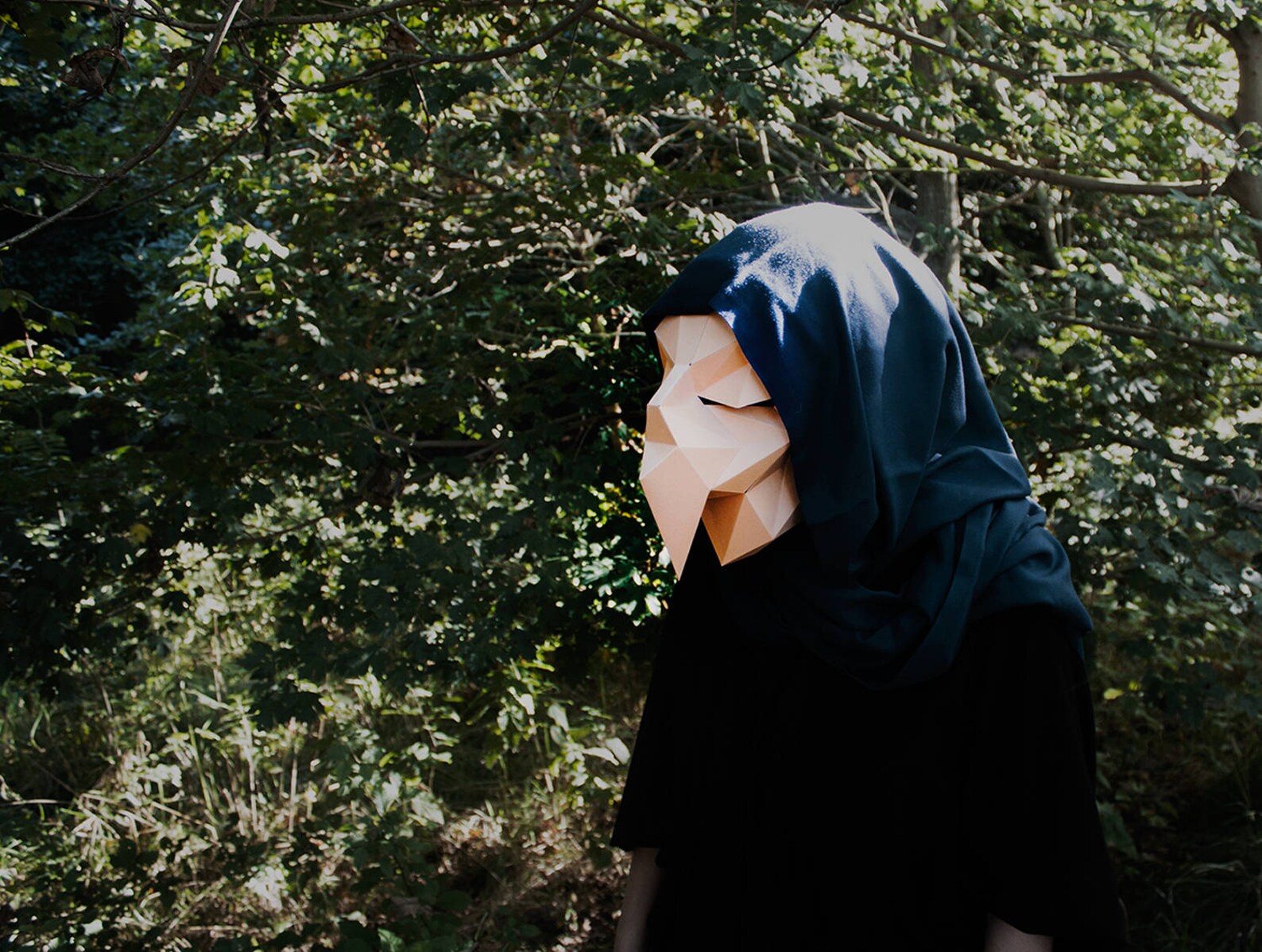 Witch Mask Witch Costume 3D Paper Craft Template Halloween | Etsy