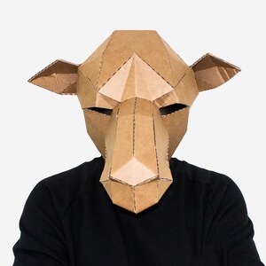 DIY Camel Mask, Paper Craft Template, Halloween Mask, Printable Animal ...