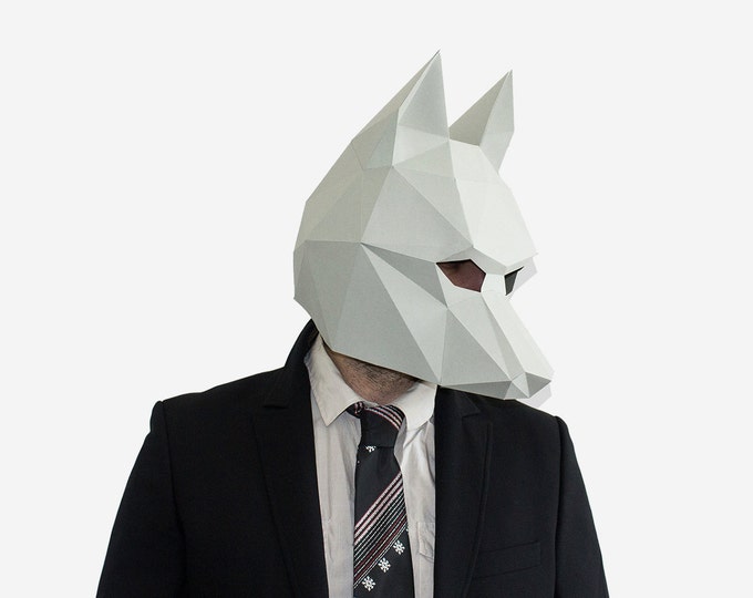 DIY Skull Mask Low Poly Paper Craft Template Printable Skull - Etsy