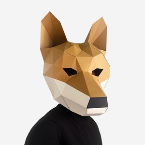 DIY Dingo Mask, Cool Dog Mask, DIY Printable Mask, Digital Download ...