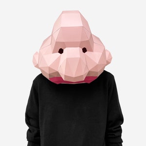 Blobfish Mask, Fish Mask, Paper Craft Template, DIY Printable Animal ...