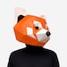 Red Panda Mask, Panda Paper Craft Template, DIY Printable Animal Mask ...