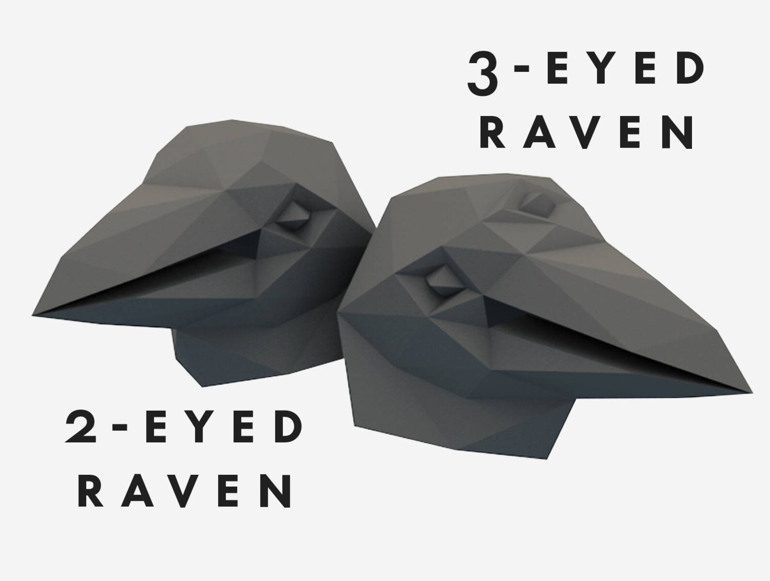 Raven Mask Crow Mask Gift Idea DIY Printable Animal Mask - Etsy