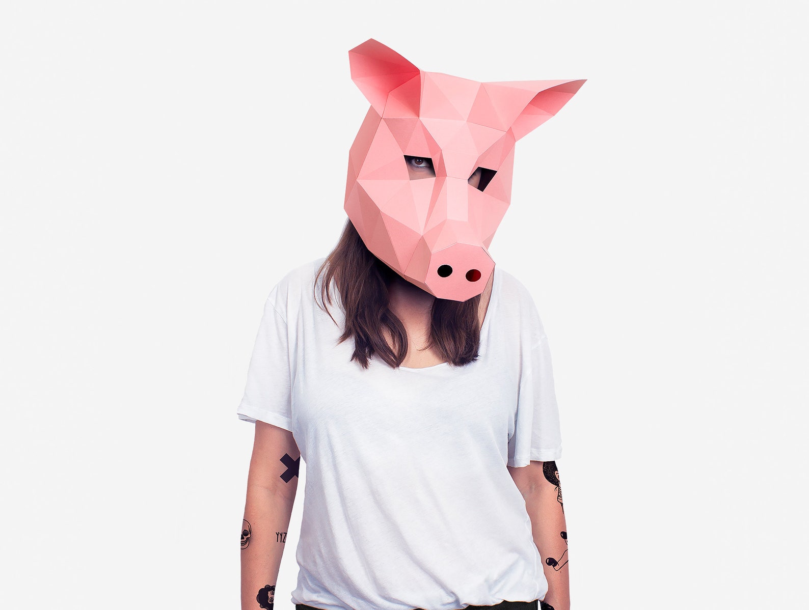 Pig Mask Pig Paper Craft Template DIY Printable Animal Mask - Etsy