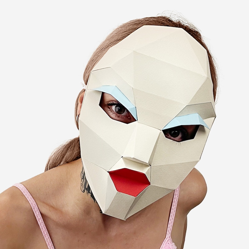 Mask Face Doll - Etsy