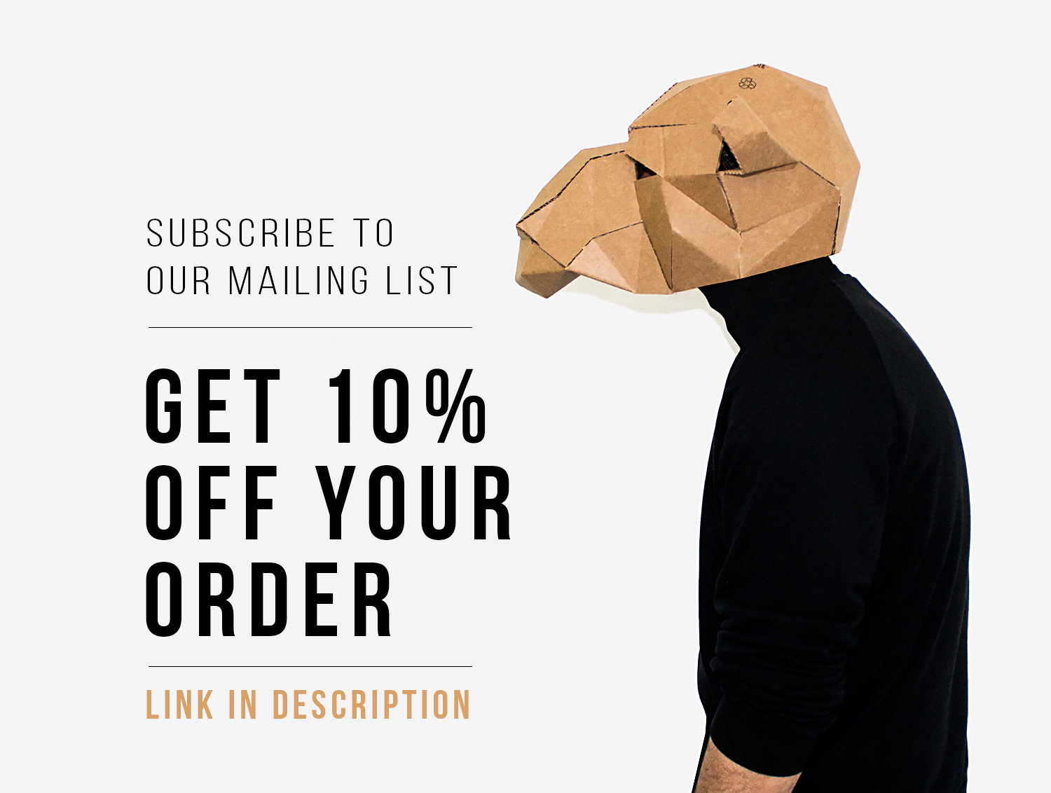 Low Poly Ostrich Mask – DIY Paper Craft Safari Animal Costume (digital ...