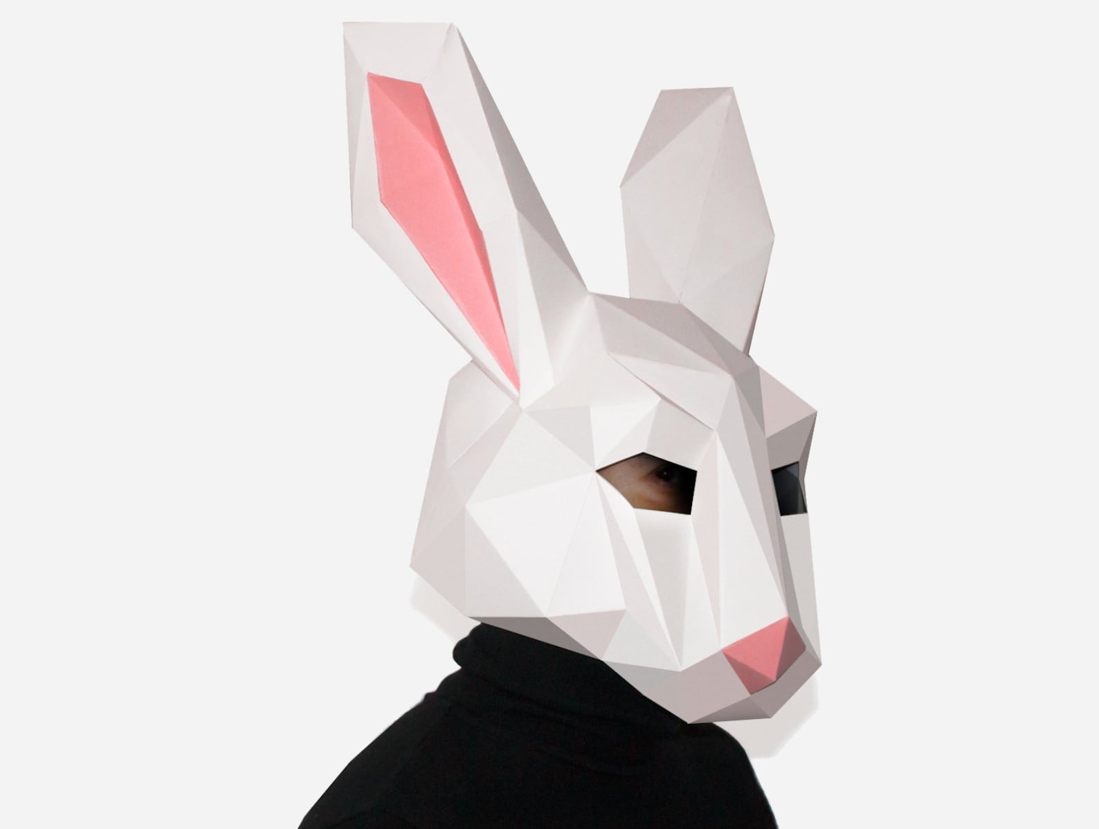 DIY Rabbit Mask Bunny Mask Paper Craft Template Printable - Etsy