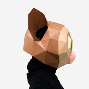 Tarsier Mask, Tarsier Paper Craft Template, DIY Printable Animal Mask ...