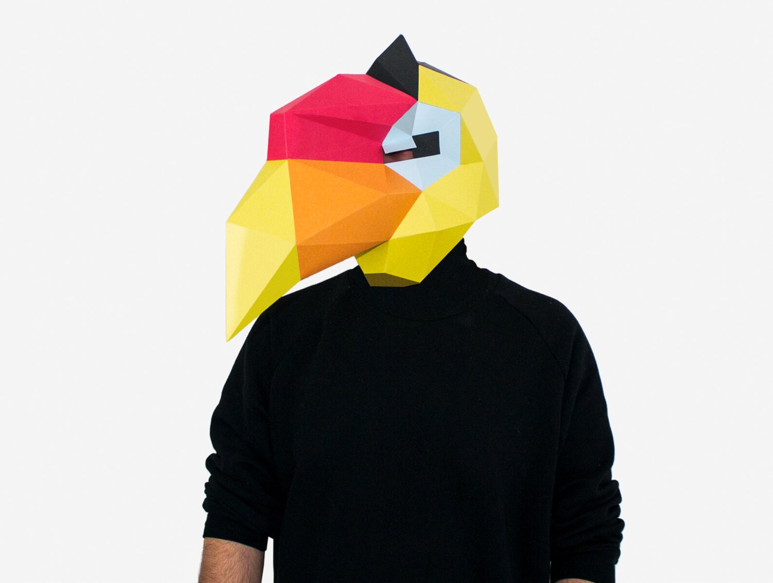 DIY Tropical Bird Mask Printable Hornbill Mask 3D Paper - Etsy