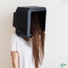 DIY TV Monitor Mask, TV Head, 3D Paper Craft Template, Halloween Mask ...