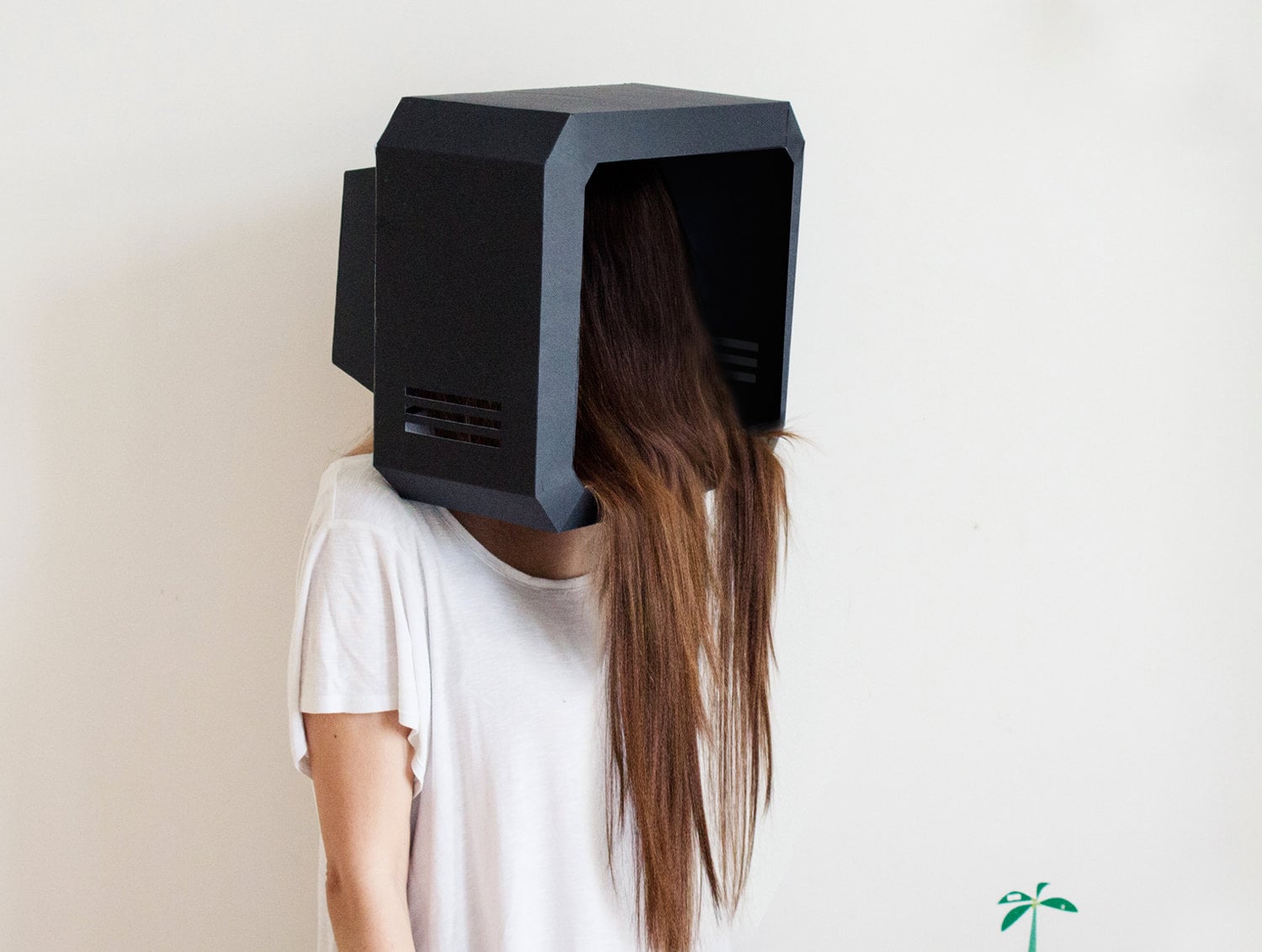 DIY TV Monitor Mask TV Head 3D Paper Craft Template - Etsy Canada
