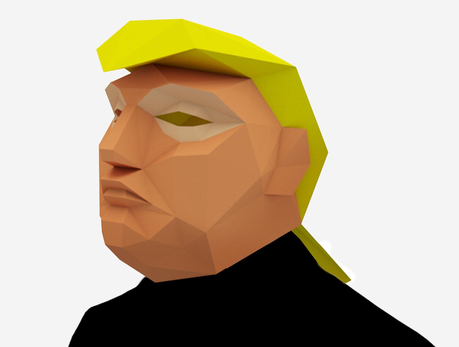 Donald Trump Mullet Mask, DIY Printable Paper Mask (PDF Download) - Etsy