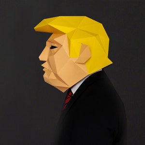 Donald Trump Mask, Politician Mask, DIY Donald Trump Paper Mask, Donald ...