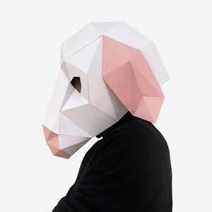 Cute Paper Sheep Mask Template, DIY Printable Lamb Mask, Instant Pdf ...