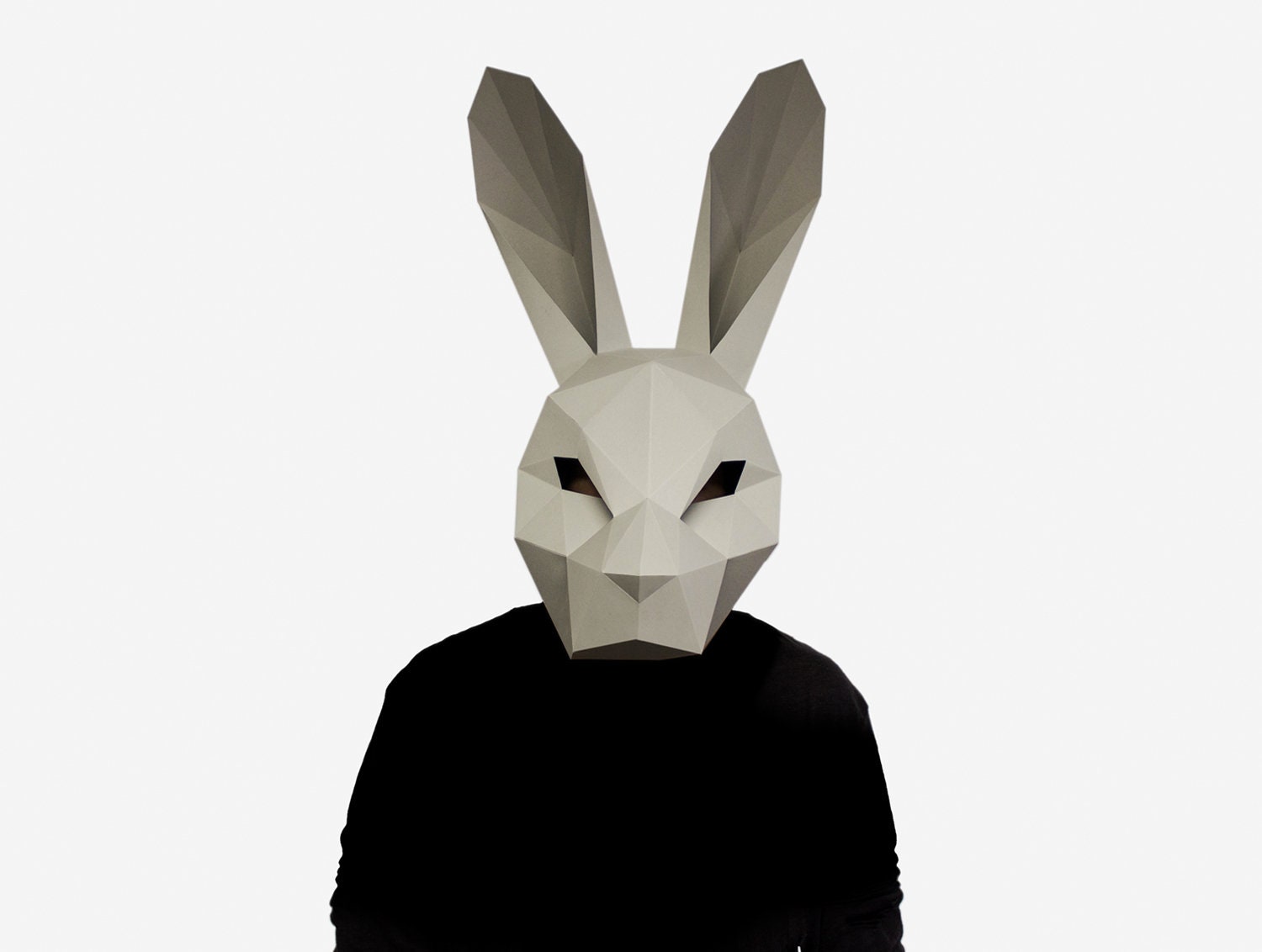 DIY Hare Mask Rabbit Mask Halloween Mask Easter Rabbit | Etsy