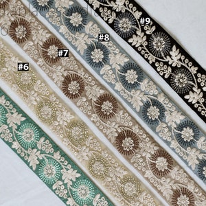 9 Yard Indian Embroidered Saree Ribbon Sewing Embellishments Wedding ...