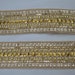 9 Yard Indian Gold Sequins Saree Embellishment Trim Embroidered Trimmings Dresses Making Ribbon ...