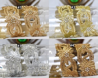 Embroidered Trim by the Yard Indian Sari Border DIY Crafting - Etsy