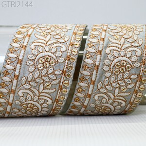 Indian Embroidered 6CM Trim by 9 Yard Drapery Embellishments Hats Bag ...
