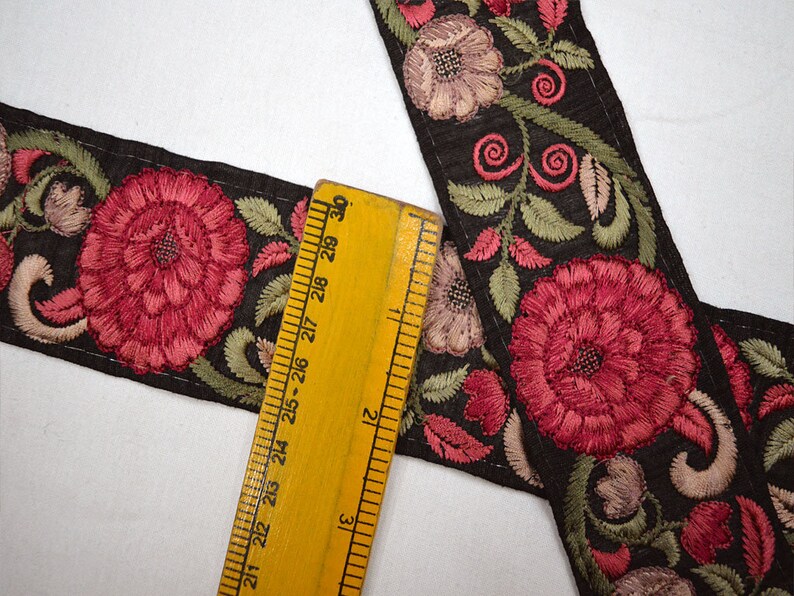 Indian Embroidered Saree Crafting Ribbon Sari Border Fabric | Etsy