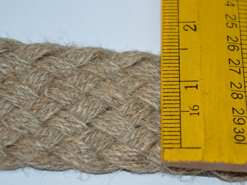 2 Yard Natural Jute Braided Burlap Tape Ribbon Trim Trimming - Etsy