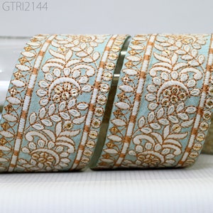 Indian Embroidered 6CM Trim by 9 Yard Drapery Embellishments Hats Bag ...