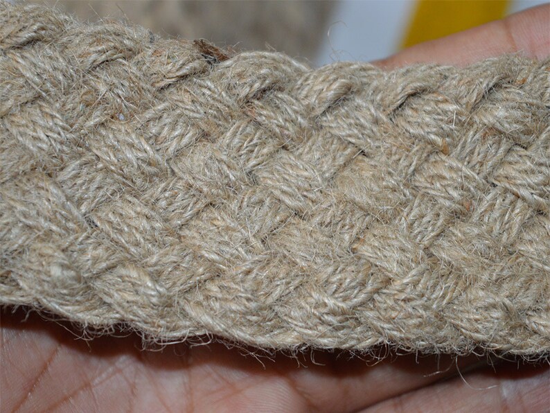 2 Yard Natural Jute Braided Burlap Tape Ribbon Trim Trimming - Etsy