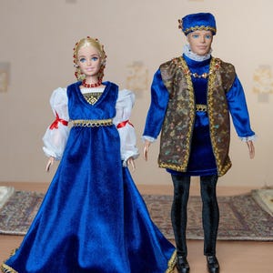 Romeo Clothes Medieval Dress Doll Handmade Historical Gown - Etsy