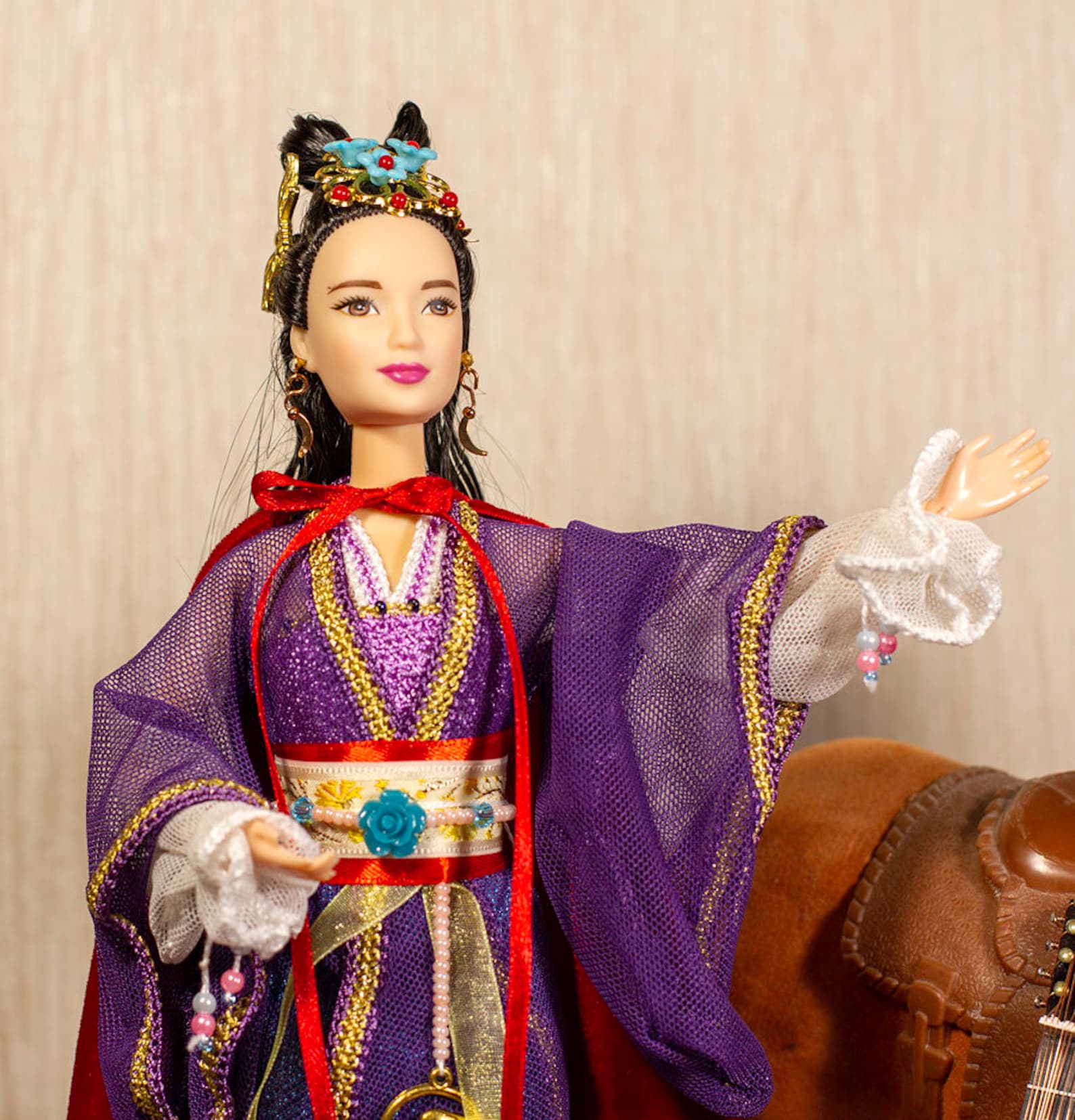 Handmade Crochet Hanfu Doll Traditional Chinese Doll Costume in the ...