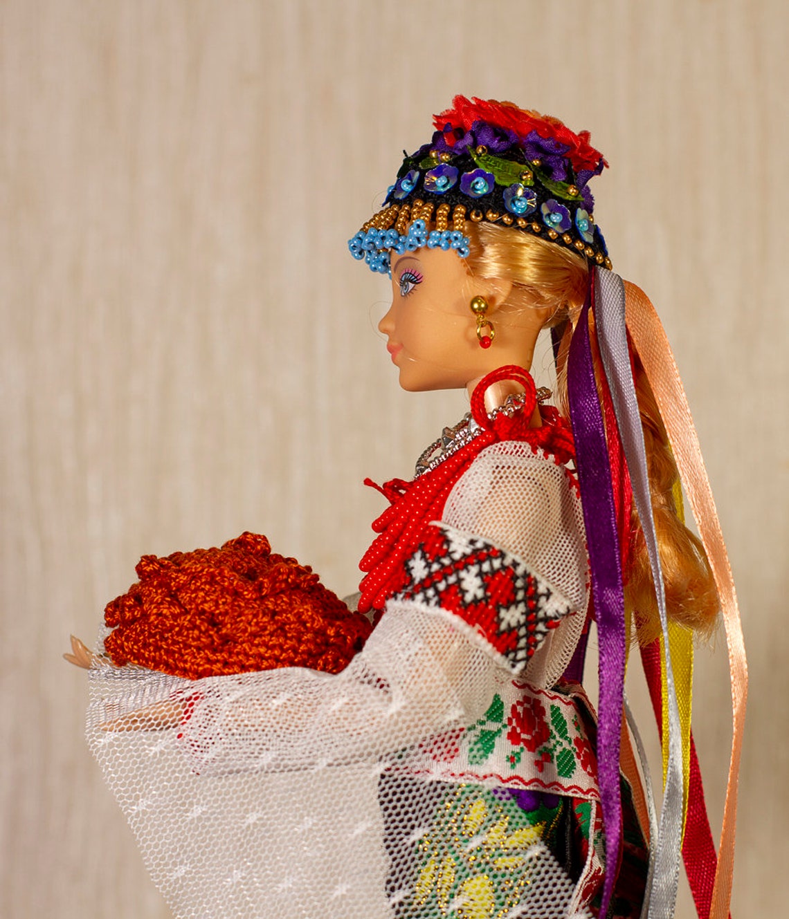 Ukrainian Doll Bride Barbie Clothes Crochet Dress Ukrainian Etsy