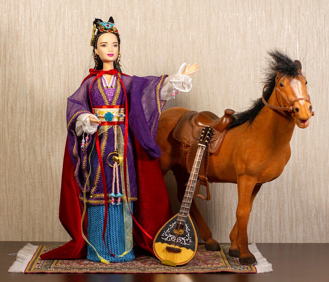 Handmade Crochet Hanfu Doll Traditional Chinese Doll Costume - Etsy