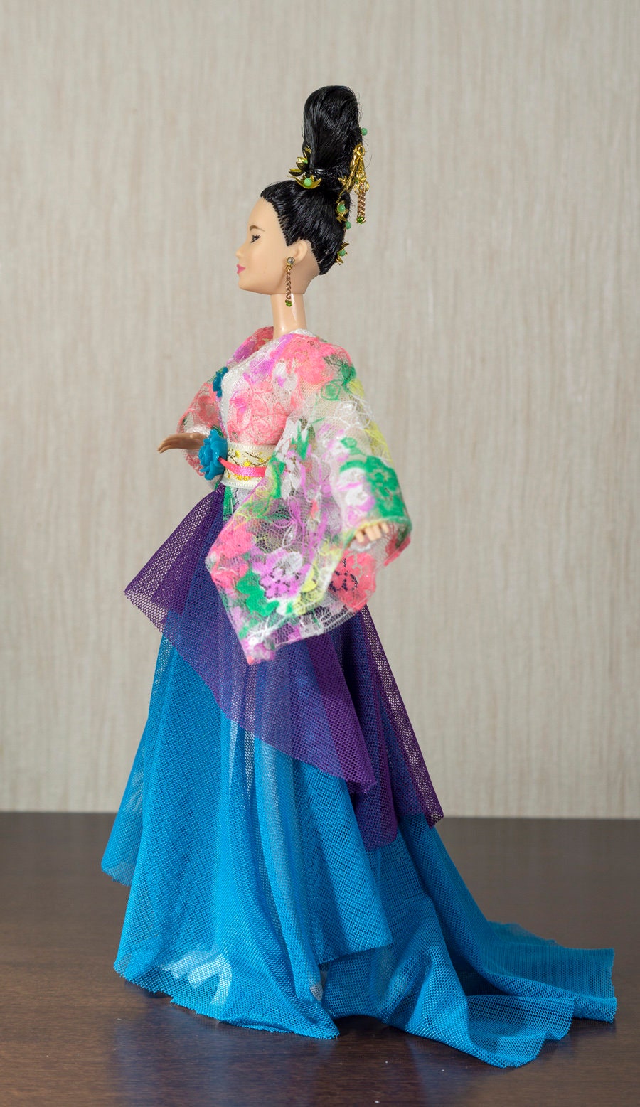 Handmade Crochet Hanfu 11 1/2 Inch Doll Traditional Chinese Costume ...