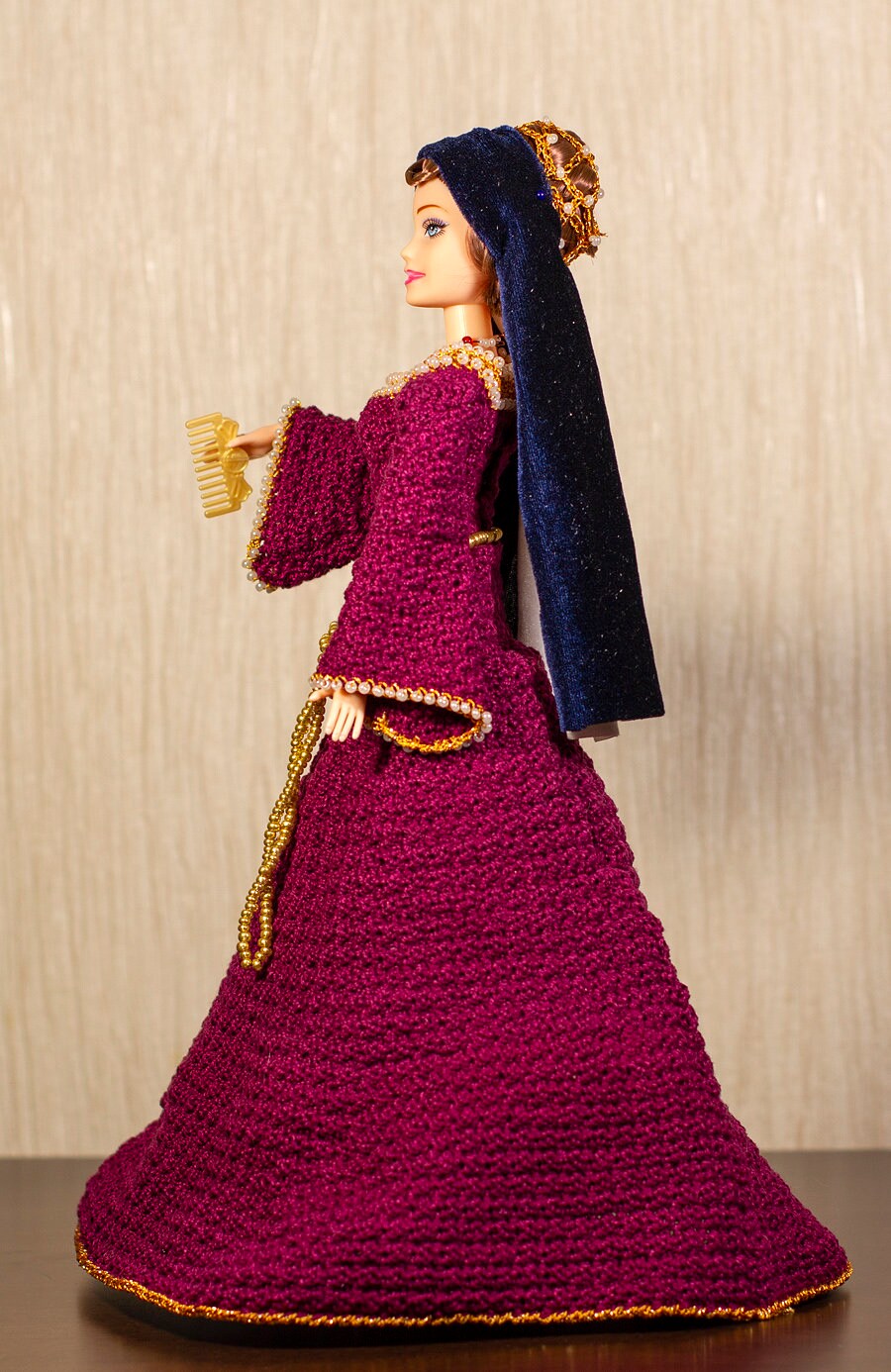 Medieval Doll Flemish Later 15th Century Handmade Crochet - Etsy
