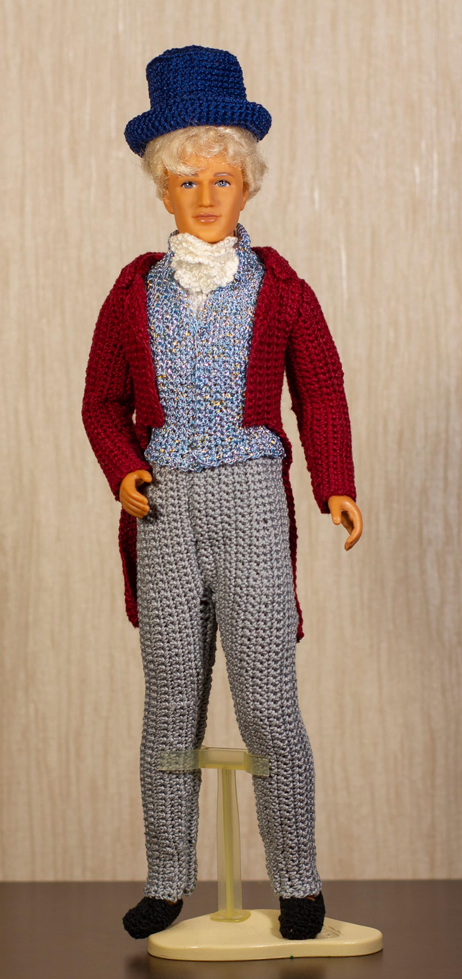 Ken Clothes Ken Costume Ken Gown Crochet Ken Historical Doll Costume A ...