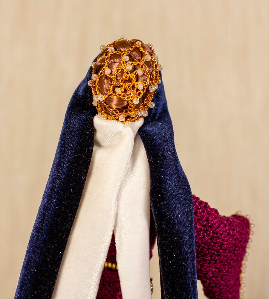 Medieval Doll Flemish Later 15th Century Handmade Crochet - Etsy