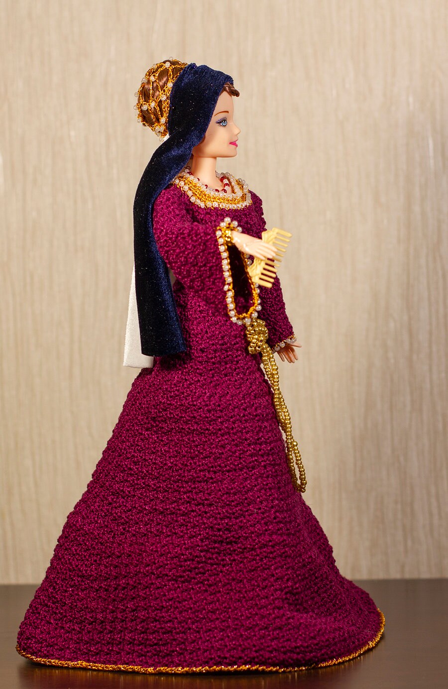 Medieval Doll Flemish Later 15th Century Handmade Crochet - Etsy