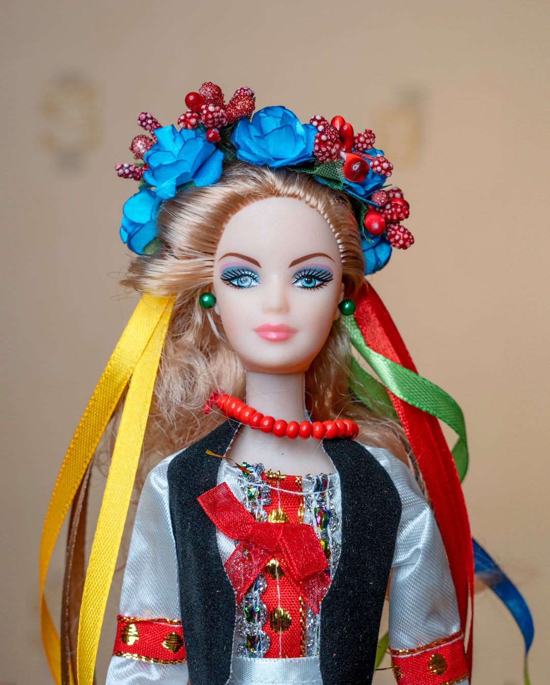 Ukrainian Doll Bride Ukrainian Flower Crown Etsy
