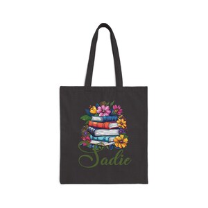 Personalized Book Tote Bag for Book Lovers, Booktroverts, and ...