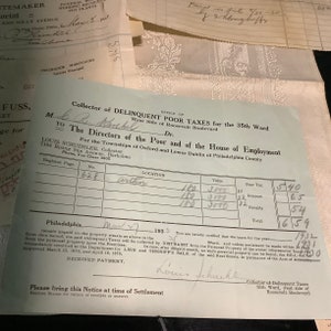 1930s Paper Receipts - Etsy