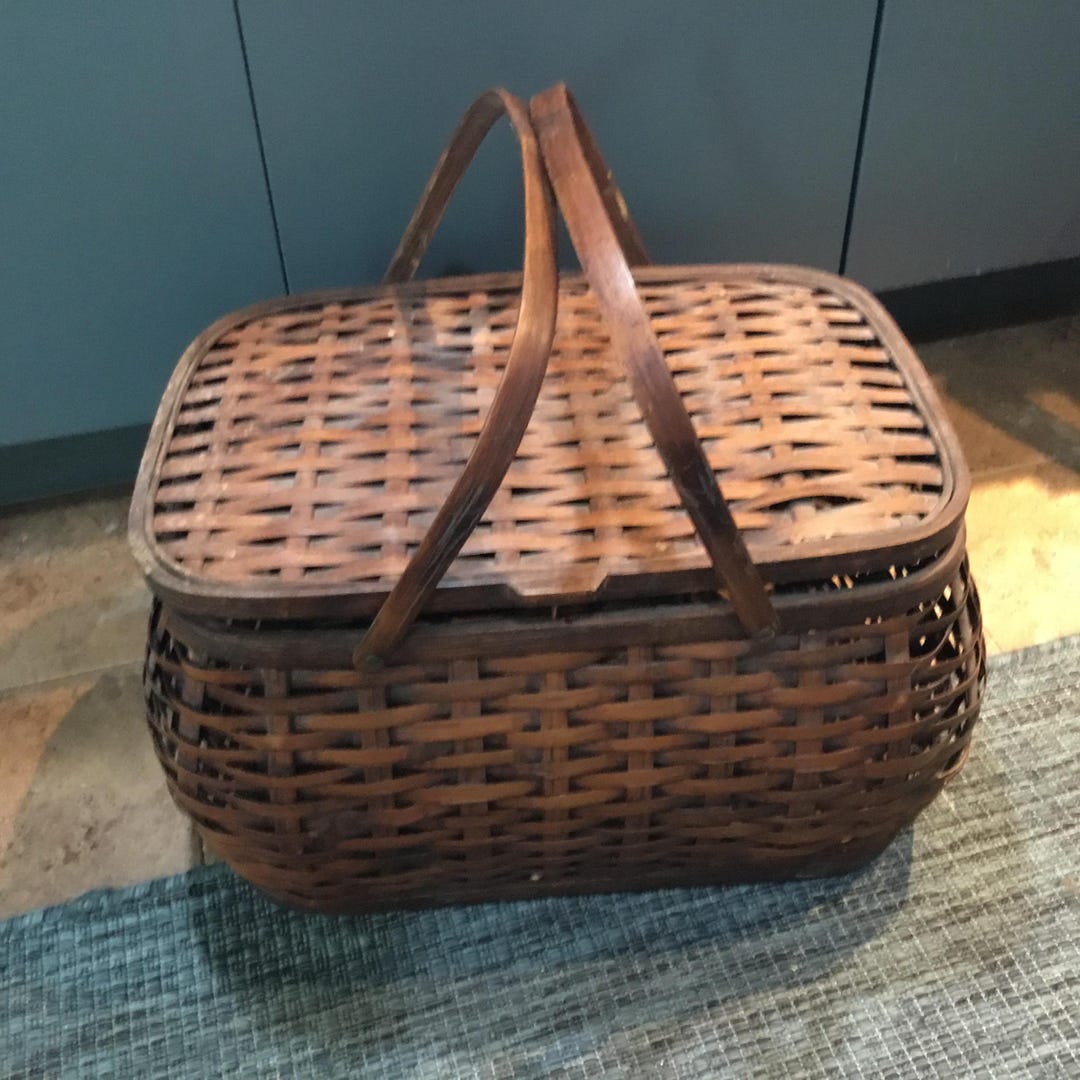 Large Splint Picnic Basket - Etsy