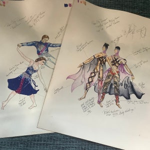 Ballet Costume Design Rendering - Etsy