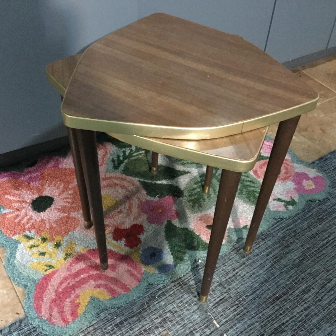MCM Stacking Accent Tables - Etsy