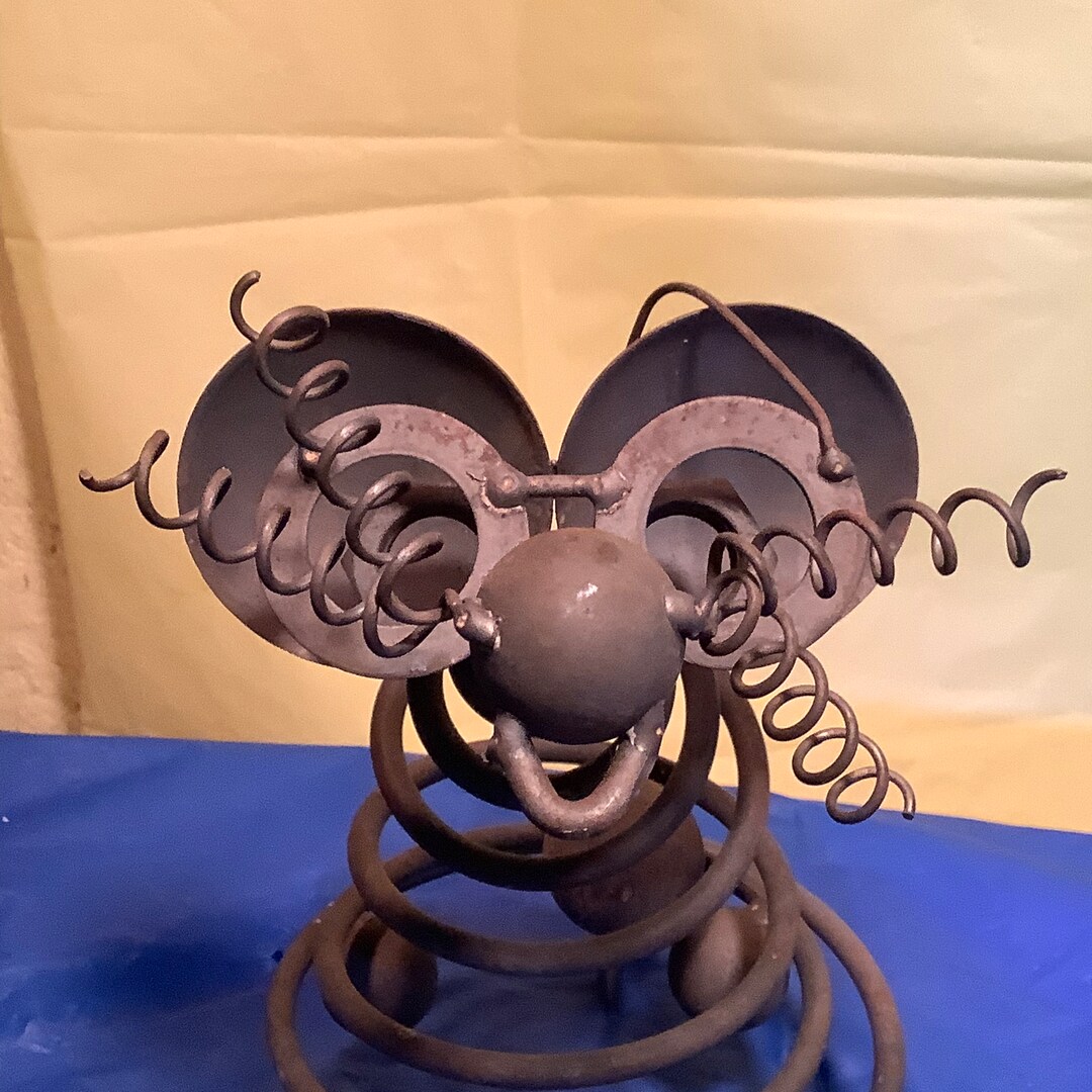 Scrap Metal Art Mouse - Etsy