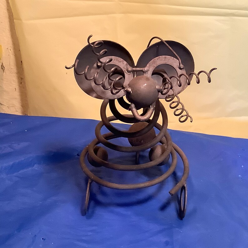 Scrap Metal Art Mouse - Etsy