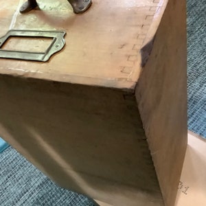 Wood 5”x8” File Box, Pull-out Drawer - Etsy