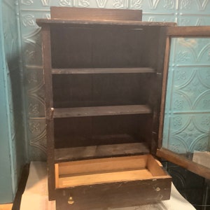 Small Glass Door Cabinet - Etsy