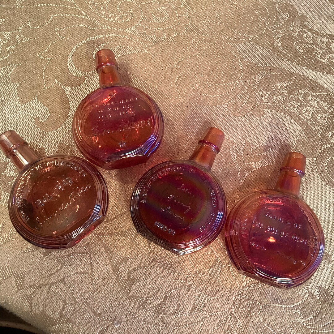 4 Mini Wheaton President Bottles - Etsy