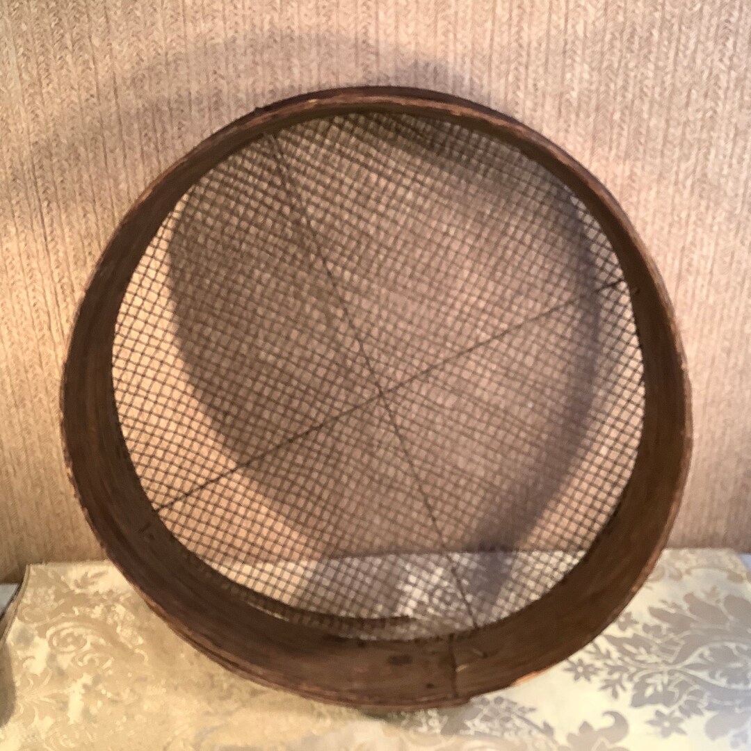 Large Wood and Wire Grain Sifter - Etsy