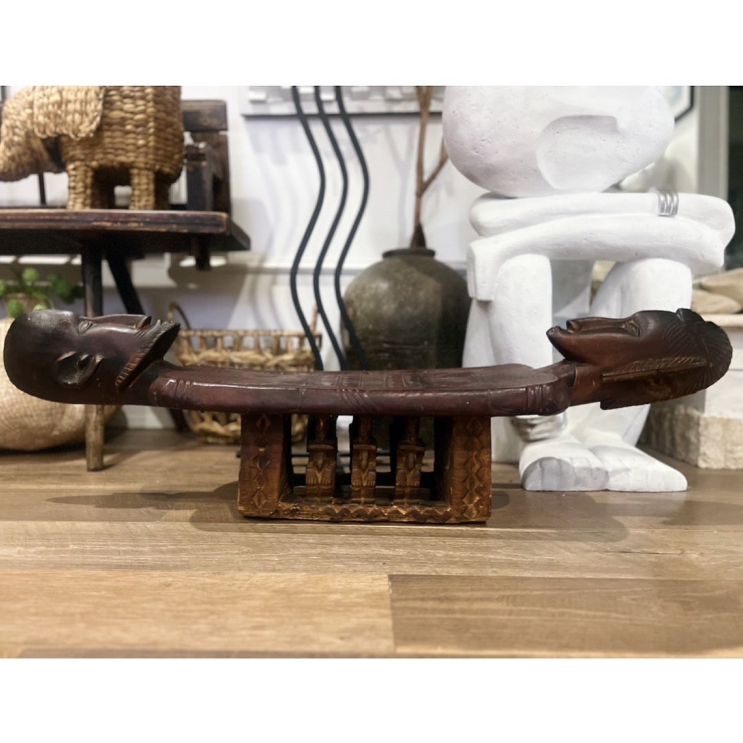 Exquisite Dogon Stool Ceremonial Wedding Stool, Couple Bench Tribal ...